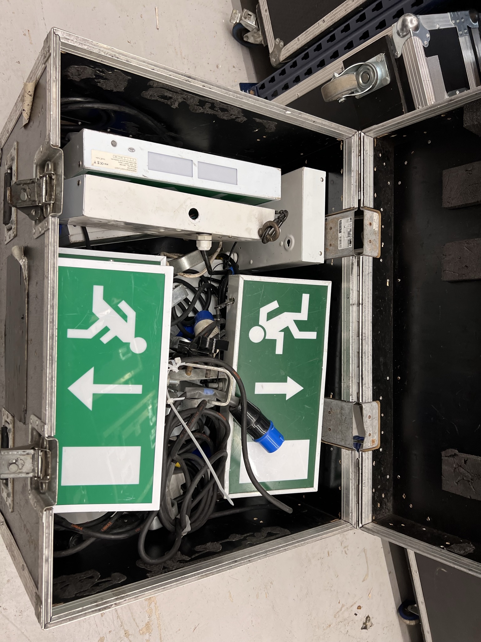 16x Emergency Exit Signs - Halo - Event Services & Equipment Hire London
